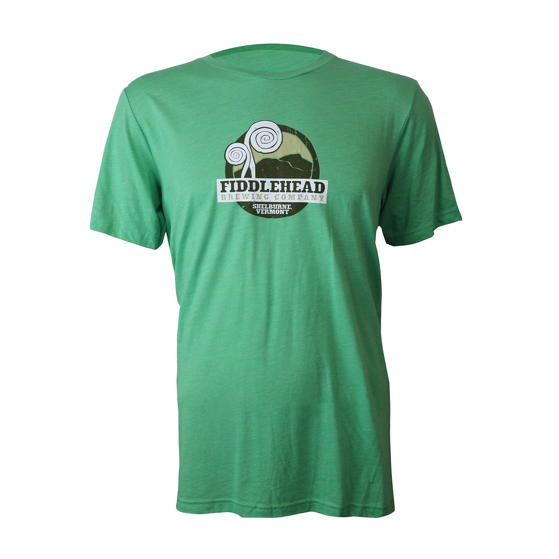 Full Logo T-Shirt Green | Fiddlehead Brewing Company